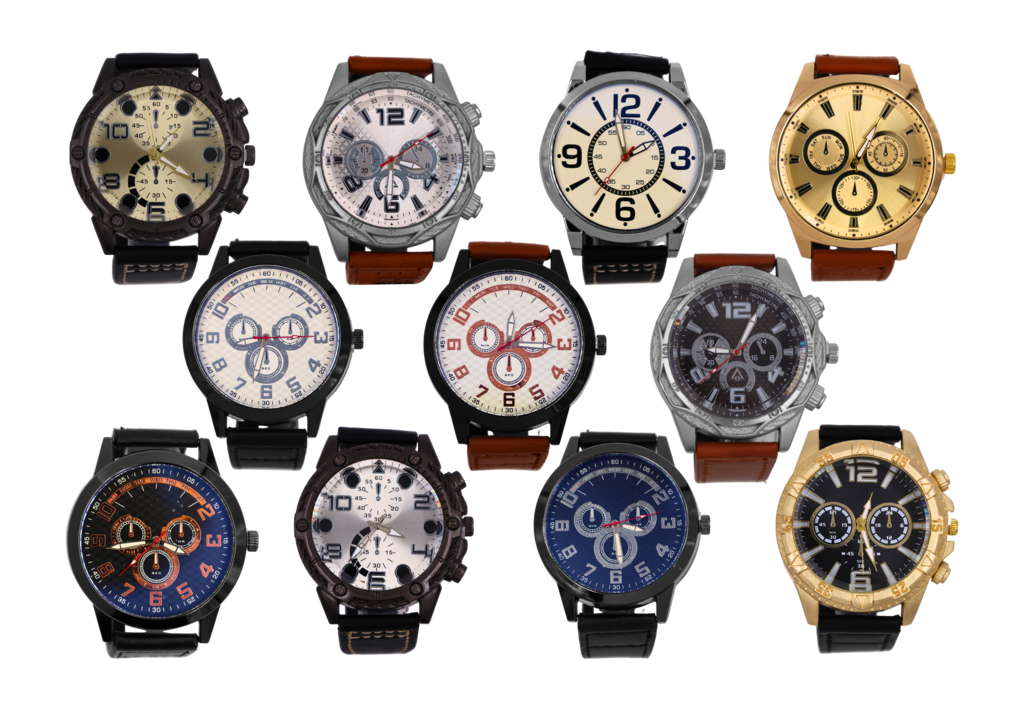 Men's Leather Band Watches – Watch Time Inc.