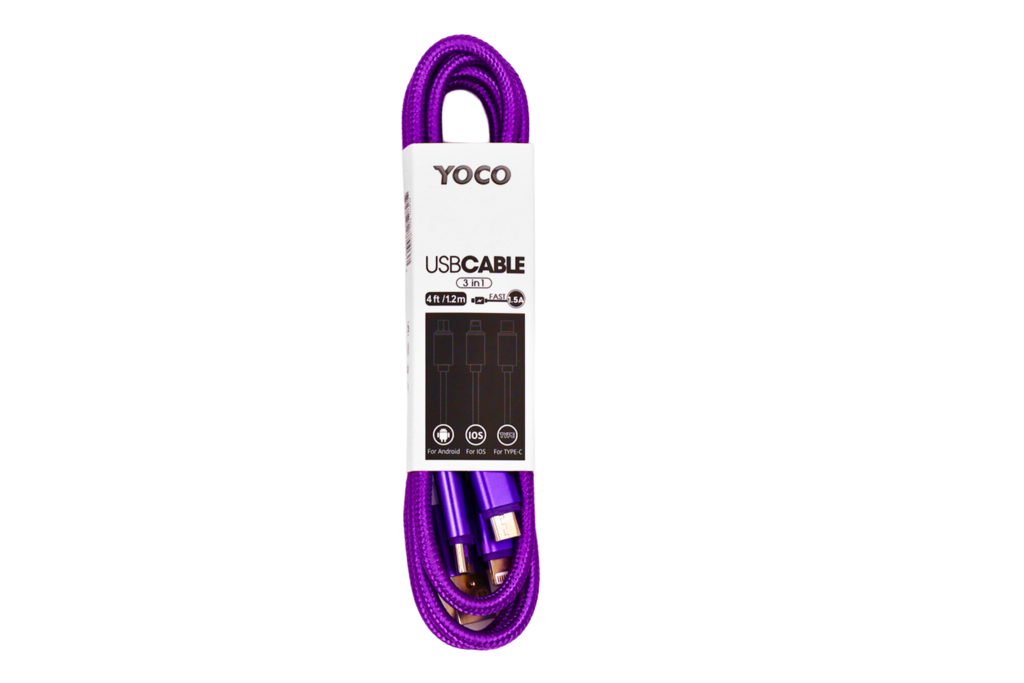 Yoco 3 in 1 USB Cable – Watch Time Inc.