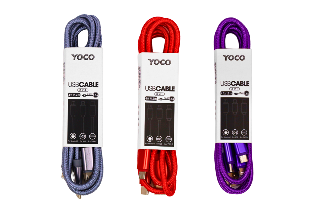 Yoco 3 in 1 USB Cable – Watch Time Inc.
